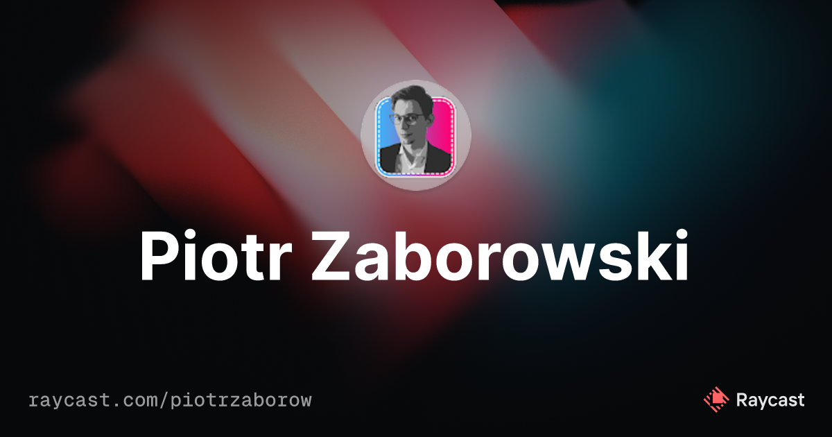 piotrzaborow (Piotr Zaborowski)