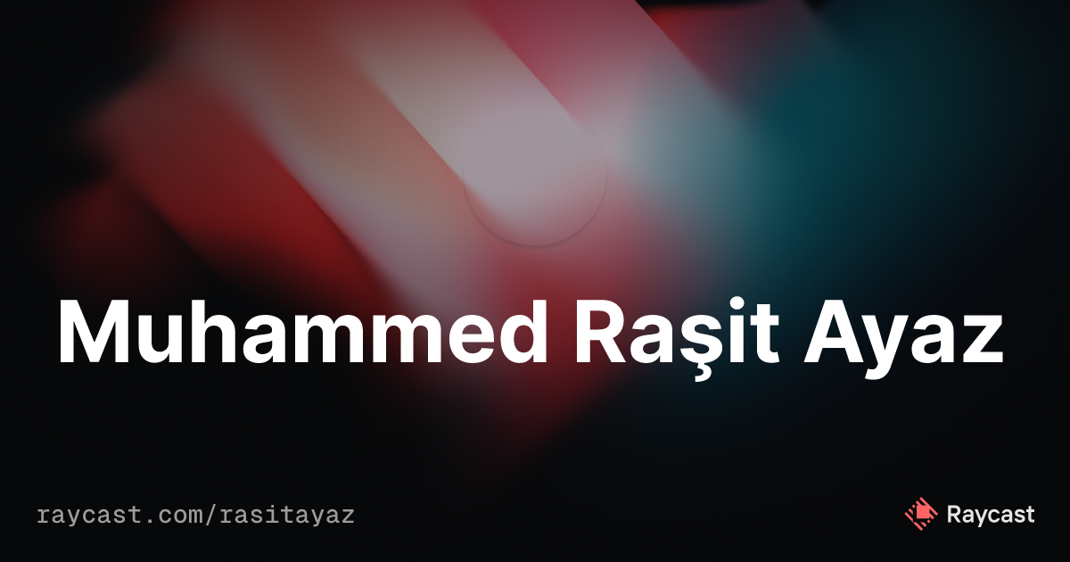 rasitayaz (Muhammed Raşit Ayaz)