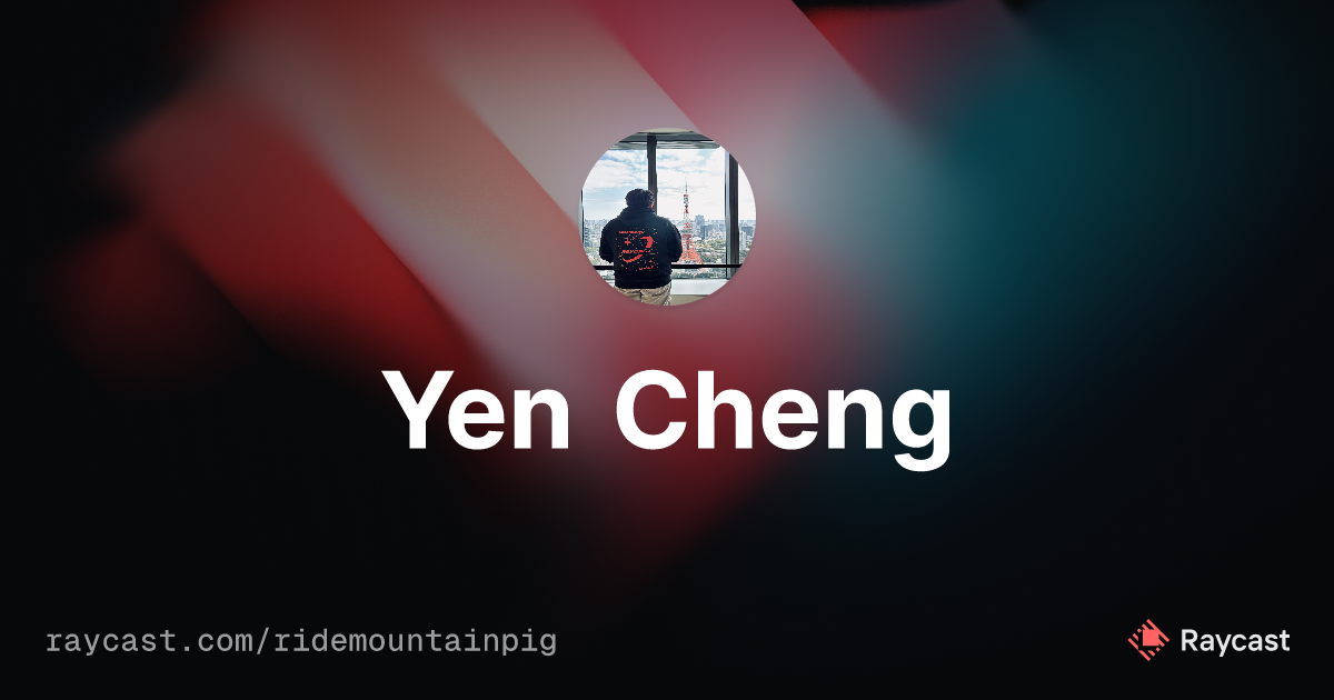 ridemountainpig (Yen Cheng)