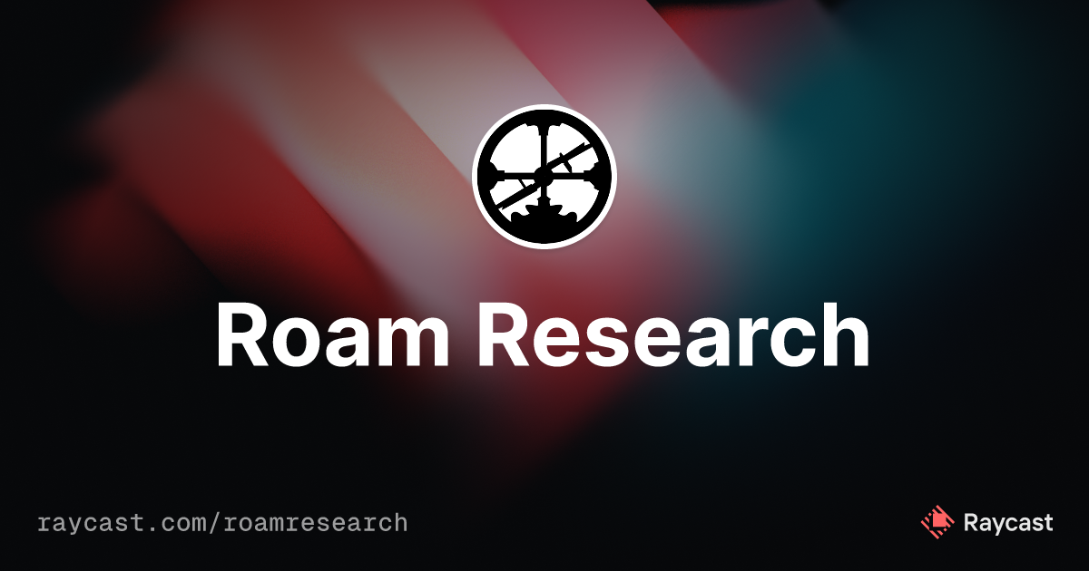 roamresearch (Roam Research)