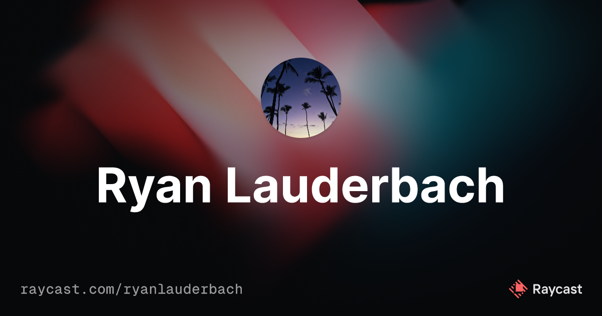ryanlauderbach (Ryan Lauderbach)