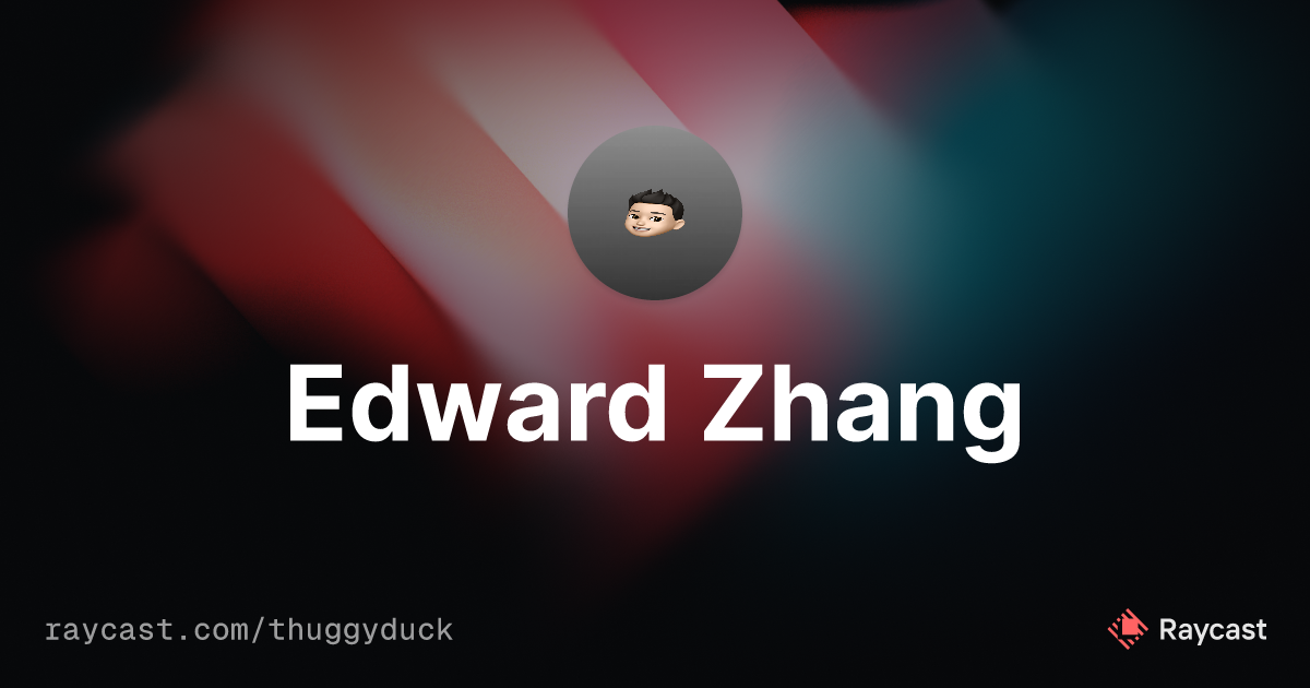 thuggyduck (Edward Zhang)