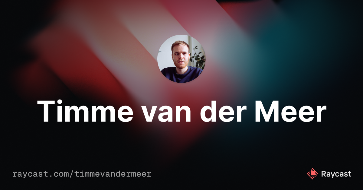 timmevandermeer (Timme van der Meer)