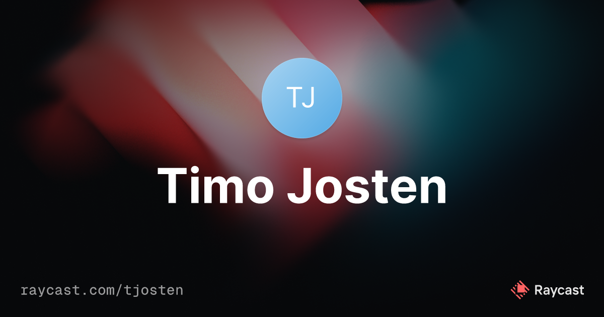 tjosten (Timo Josten)